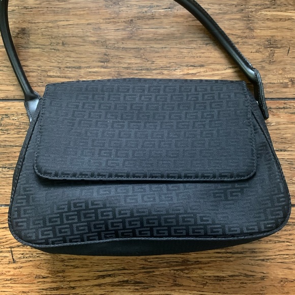 Bags | Black On Black G Logo Small Shoulder Bag | Poshmark